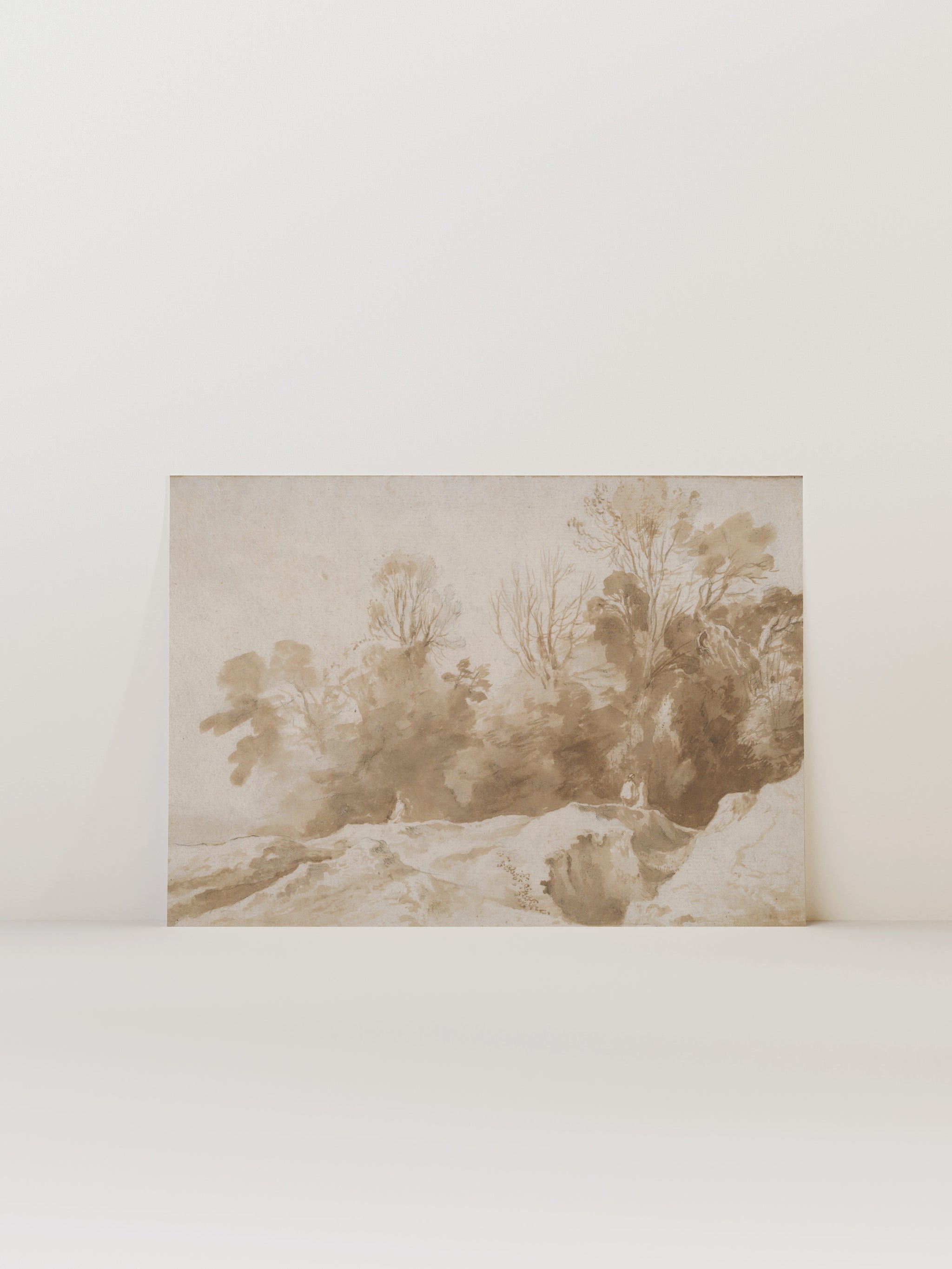 Trees Landscape In Sepia – Splendus